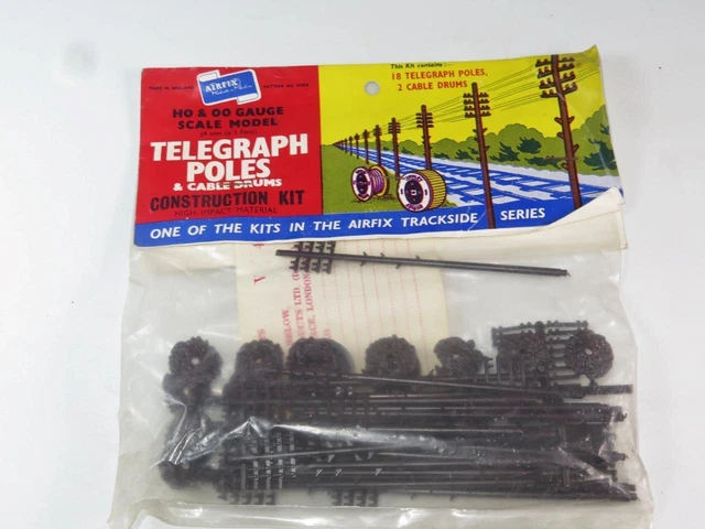 AIRFIX OO / Ho Modélisme Ferroviaire Kit Telegraph Poles Démantelé Sac ...