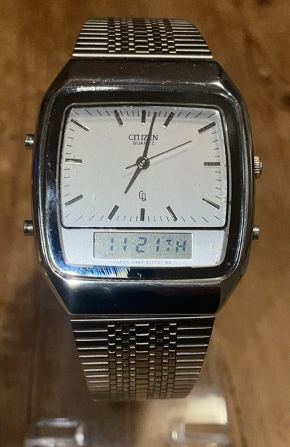 MEN’S CITIZEN CQ Ani Digi November 1979 £24.99 - PicClick UK