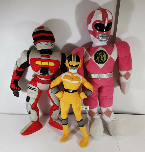 POWER RANGERS MIGHTY Morphin 13” Pink Ranger Plush 1994 Vintage and 2 ...
