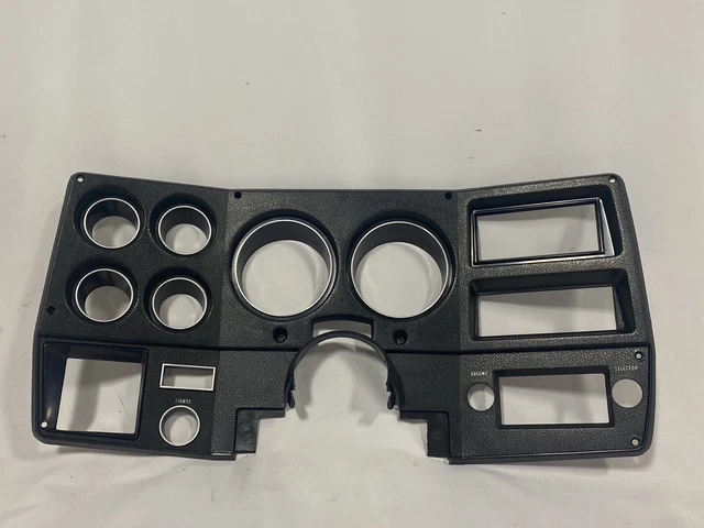 NEW 75-77 CHEVY GMC pickup truck dash bezel gauge cluster cover black ...