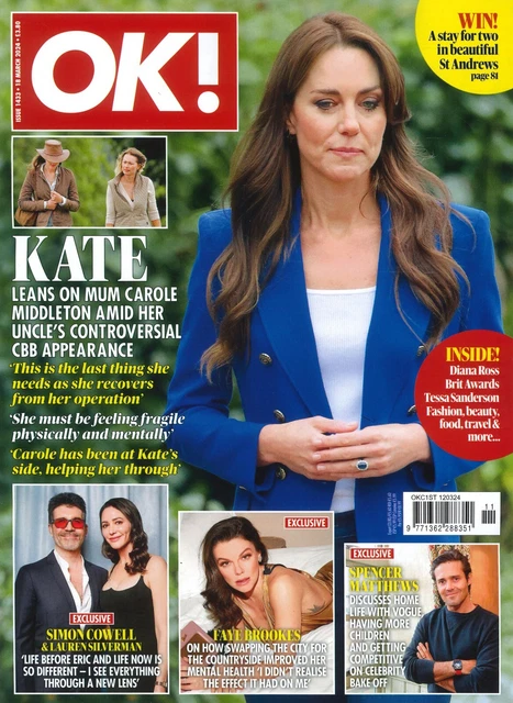 OK! MAGAZINE: PRINCESS Kate, Simon Cowell, Faye Brookes, Diana Ross, 18 ...