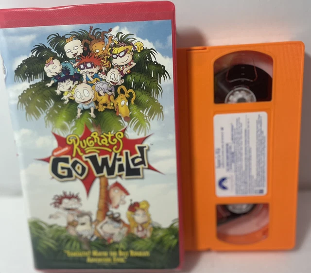 RUGRATS GO WILD VHS 1997 Red Clamshell with Orange Tape Nickelodeon $6. ...