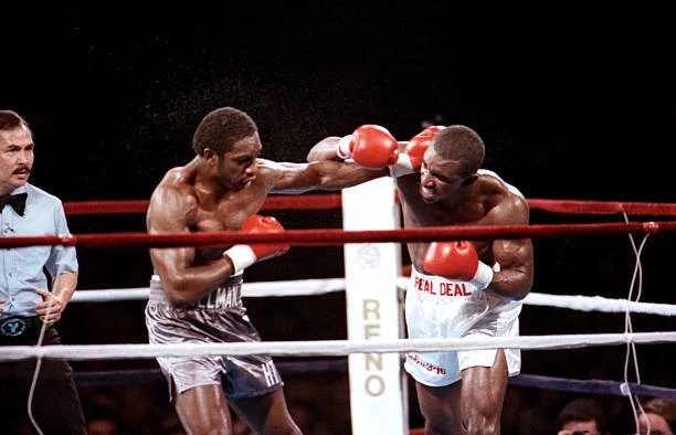 HENRY TILLMAN LANDS A Left Jab Against Evander Holyfield 1987 Old ...