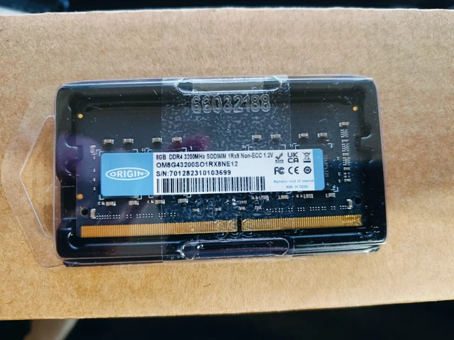 ORIGIN PC4-25600 PC4 3200AA 8GB 1X8GB DDR4 1RX8 3200MHz 260pin Memory ...