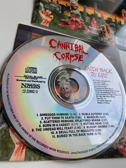 CANNIBAL CORPSE - «Eaten Back to Life» (1990)/CD EUR 7,00 - PicClick IT