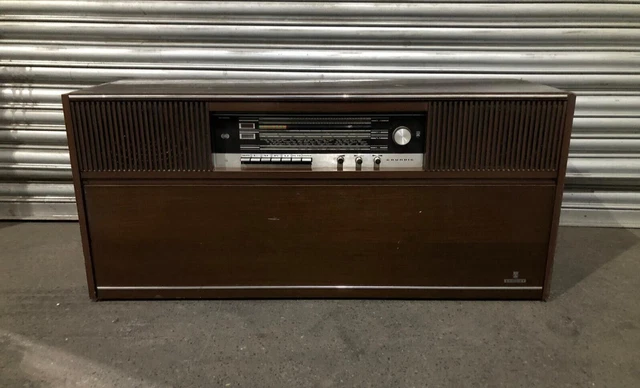 VINTAGE RETRO GRUNDIG Mandello Radiogram Cabinet Stereo Radio ...