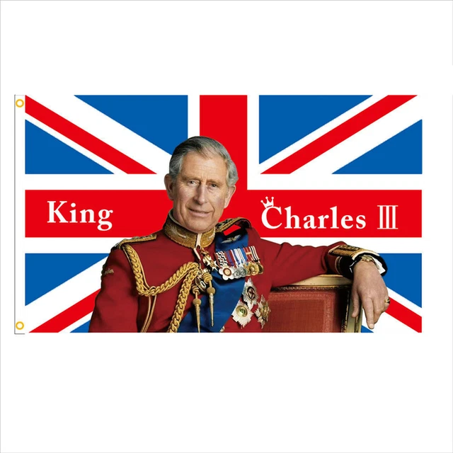 KING CHARLES III Coronation Extra Large Union Jack Flag 5 x 3ft -150cm ... KING CHARLES III Coronation Extra Large Union Jack Flag 5 x 3ft -150cm ...