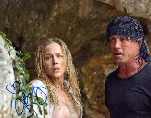 JULIE BENZ AUTOGRAPH to 20x25cm "RAMBO New Year's Eve Stallone" Photo ...