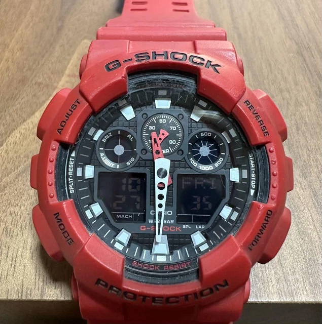 CASIO G-SHOCK 5081 GA100-B Resistente all'acqua 20 bar acciaio inox ...