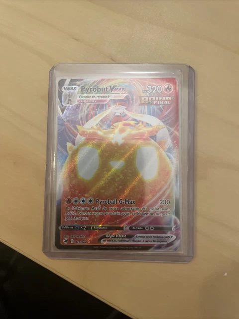 CARTE POKÉMON PYROBUT VMAX 45/264 320pv Neuve EB8 POING DE FUSION ...