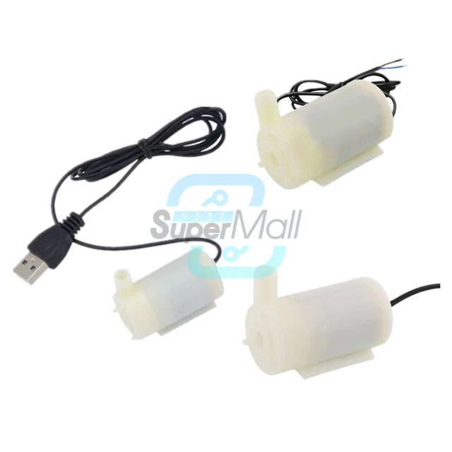 DC 3V 3W USB Micro Brushless Motor Submersible Water Pump Horizontal ...