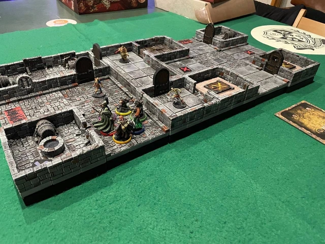 MODULAR D&D, ZOMBICIDE, Massive Darkness 3d Printed Map Dungeon Tiles ...