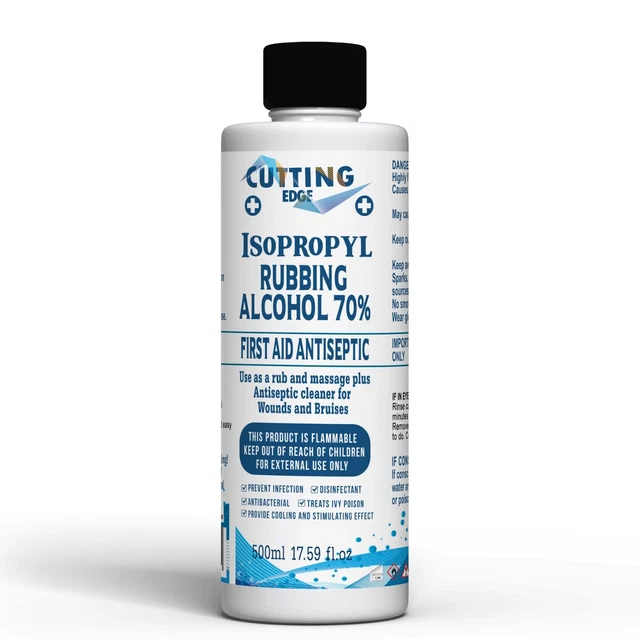 IPA ISOPROPYL RUBBING Alcohol 70% Antiseptic Disinfectant First Aid 500 ...
