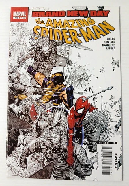 THE AMAZING SPIDER-MAN Issue #555 Chris Bachalo Grade 8.0 VF 1998 $24. ...