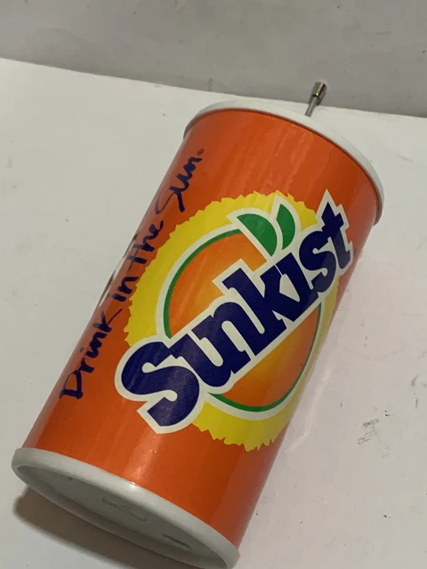 VINTAGE NOVELTY SUNKIST Orange Can Radio Rare Fm Band £38.00 - PicClick UK