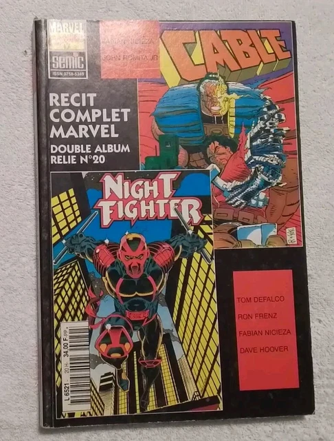 BD CABLE ET Night Fighter recit Complet Marvel Double Album Relié N° 20 ...