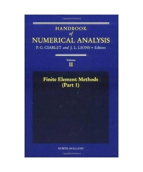 FINITE ELEMENT METHODS Part 1, Ciarlet EUR 42,43 - PicClick FR