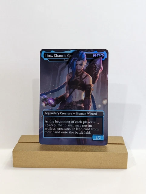 BRAIDS, CONJURER ADEPT (Jinx Arcane) Foil Custom sticker on bulk MTG ...