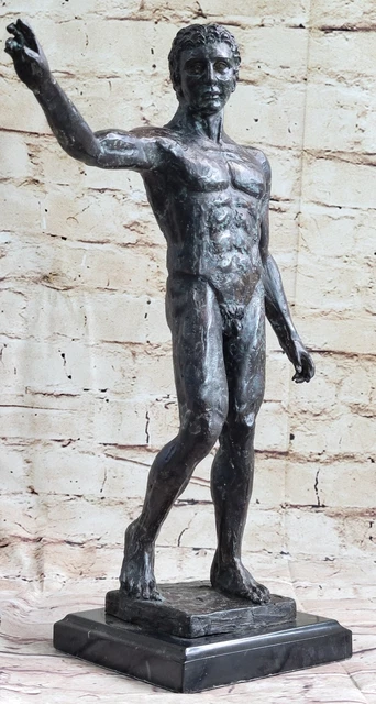GRANDE SCULPTURE EN Bronze Pur De Rodin, Homme Fort, Art Abstrait ...
