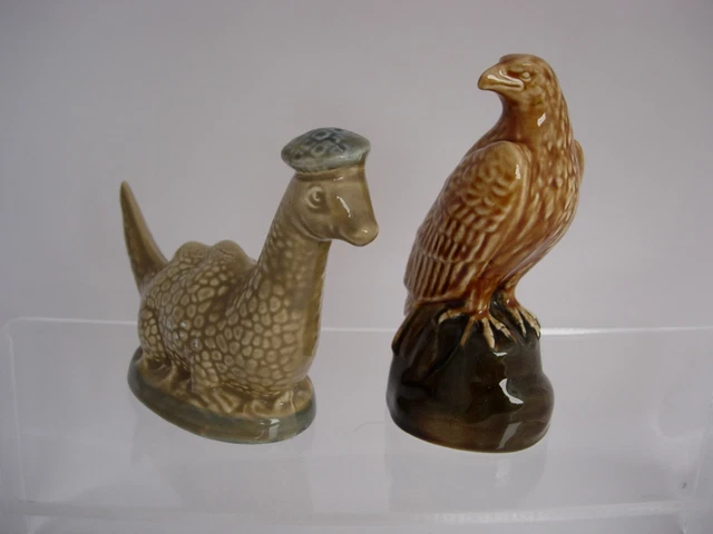 VINTAGE BESWICK NESSIE eagle miniature decanters Beneagles Scotch ...