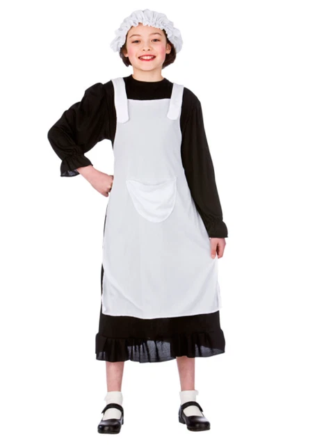 NEW VICTORIAN MAID Girl Book Character World Book Day Fancy Dress ...