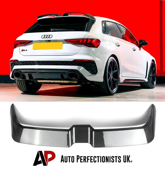 AUDI A3 S3 RS3 8Y Sportback Carbon Fibre Rear Boot Roof Spoiler Wing ...