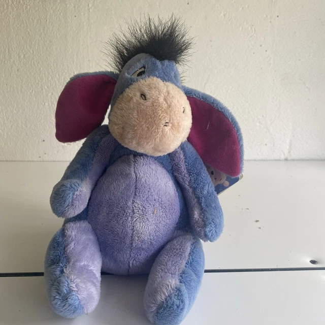 DISNEY WINNIE THE pooh Eeyore Sitting Soft Toy Plush Teddy 9” £14.99 ...