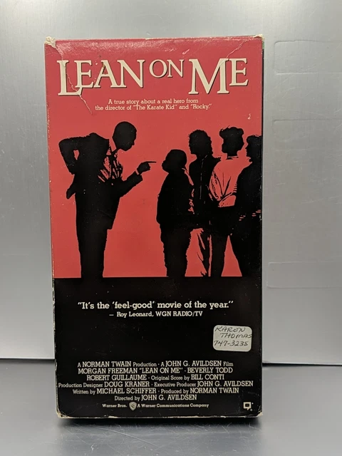 LEAN ON ME (VHS, 1993) $2.95 - PicClick