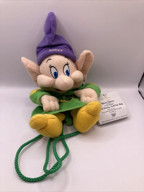 DISNEY DOPEY SNOW WHITE & THE 7 DWARFS SOFT PLUSH MINI BACKPACK See ...