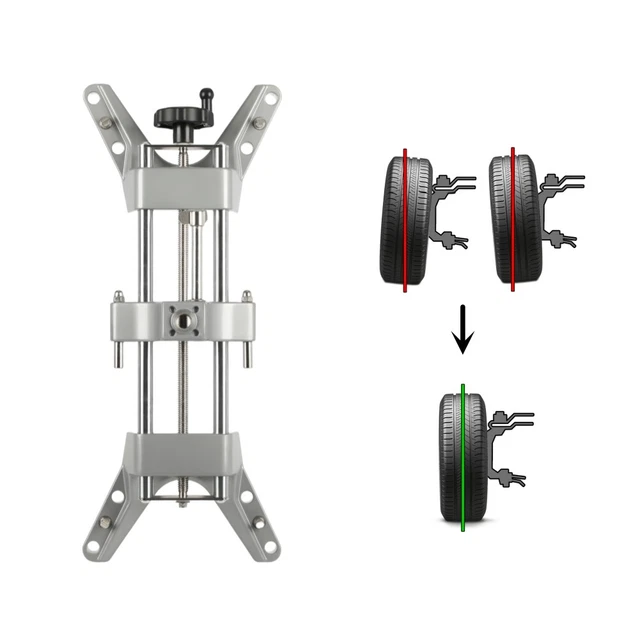 3D DSP WHEEL Alignment Rack Tool for Camber Caster Gauge Rim Mount 11 ...