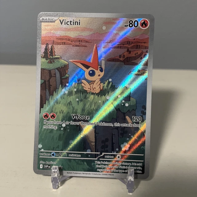 POKEMON BLACK BOLT & White Flare Victini #208 Black Star Scarlet Violet ...