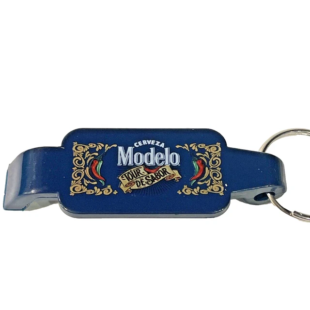MODELO BEER CERVEZA Tour De Sabor Blue Bottle Opener Keyring Key Charm ...
