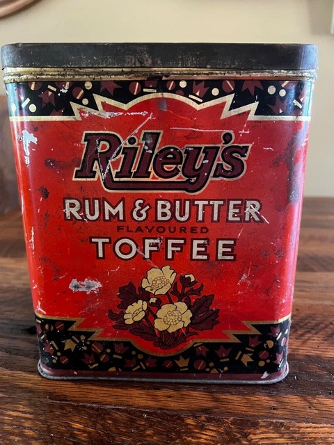 VINTAGE RILEYS RUM & Butter Flavored Toffee 4lbs tin £52.28 - PicClick UK