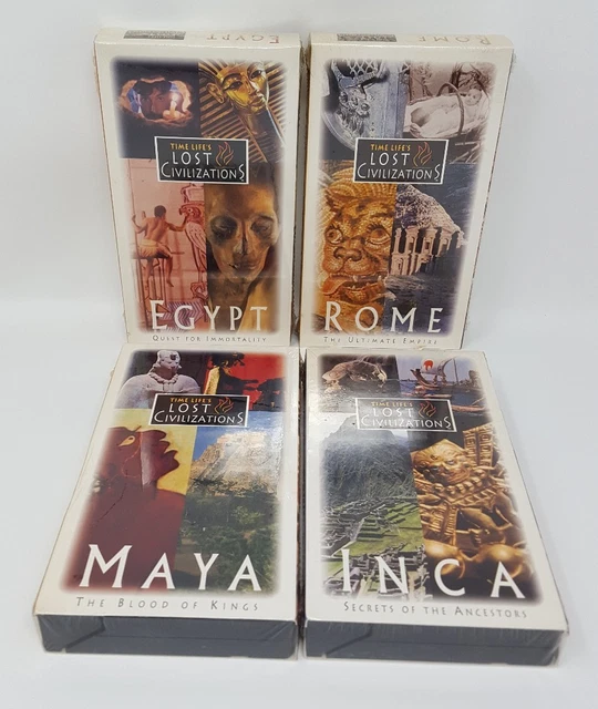 TIME LIFE'S LOST Civilizations Egypt, Rome, Maya, Inca VHS New Factory ...