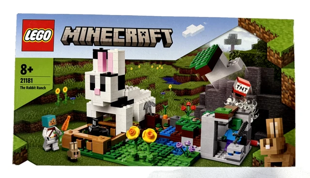 LEGO MINECRAFT THE Rabbit Ranch House Farm Set 21181 Animali Giocattolo ...