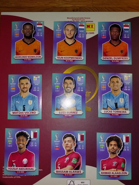 9 PANINI FIFA World cup 2022 qatar wm sticker,WM,Niederlande, Quatar ...