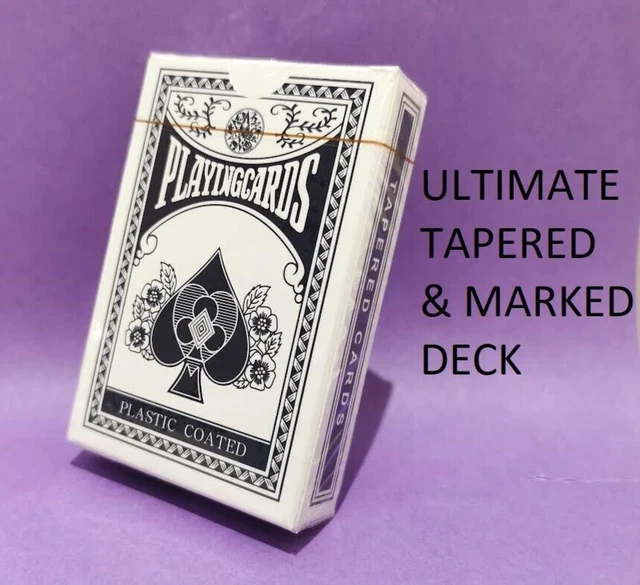 ULTIMATE MARKED DECK Tapered AKA Stripper Deck + Tutorial Card Tricks NEW/SEALED £4.62 - PicClick UK