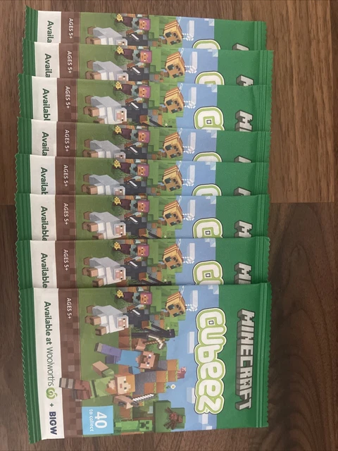 WOOLWORTHS MINECRAFT CUBEEZ x8 - 2025 - New & Sealed $7.50 - PicClick AU