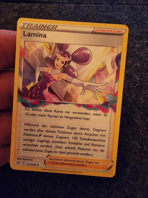 TRAINER POKEMON KARTE Lamina 157/196 Verlorener Ursprung 2022 Neu ️🧡💛💚💙 ...