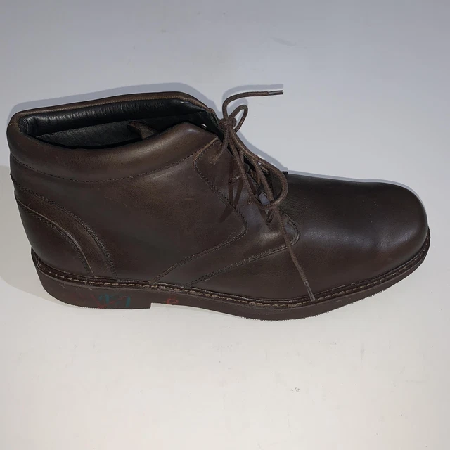 DREW BRONX CHUKKA Boots Mens 13W Brown Leather Vibram Sole Work Hiking ...