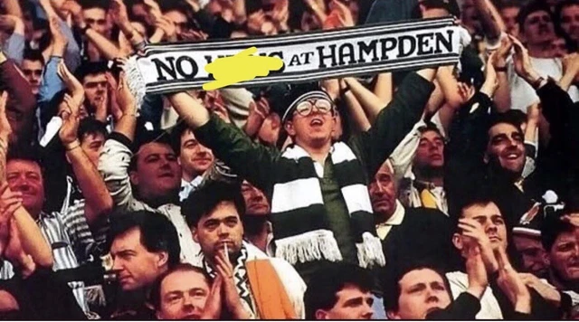 CELTIC FC SILK scarf , Glasgow Celtic Ultras Scarf, No H*ns At Hampden ...