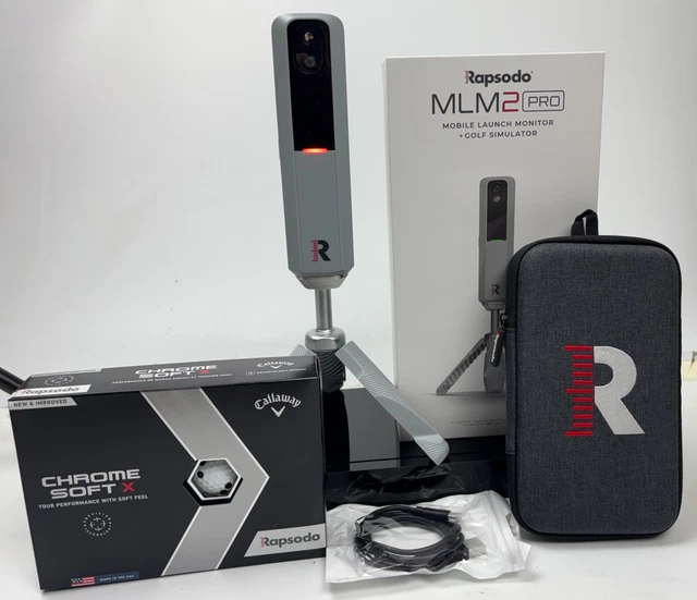 RAPSODO MLM2 PRO Mobile Launch Monitor Radar + Dozen Balls - Used Once ...