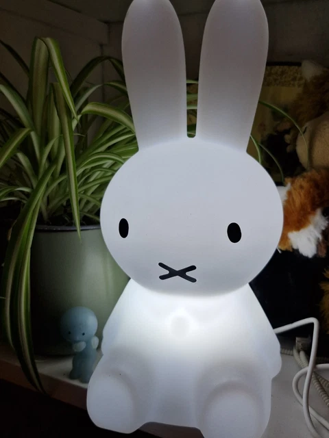 28CM 3 COLORS Miffy Rabbit Night Light Rechargeable USB Night Light ...