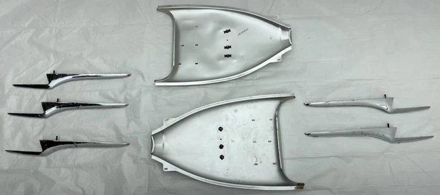 NOS PONTIAC 1958 Star Chief Rear Quarter Panel Molding Emblems Spear ...