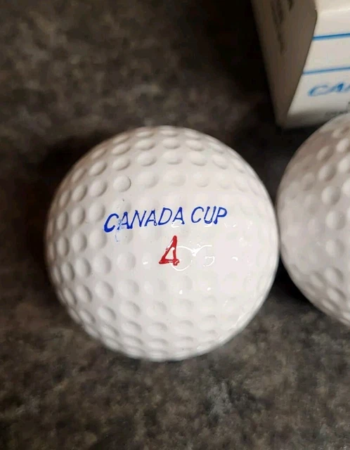 RARE LATE 1970S Unused Box Of 3 Spalding Canada Cup Golf Balls $35.00 ...