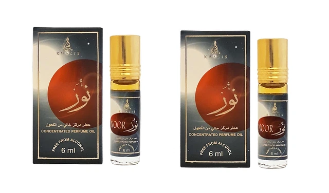 2 NOOR 6ML Pack Arabian Nice Fragrance Concentrated Perfume Oil/Attar ...