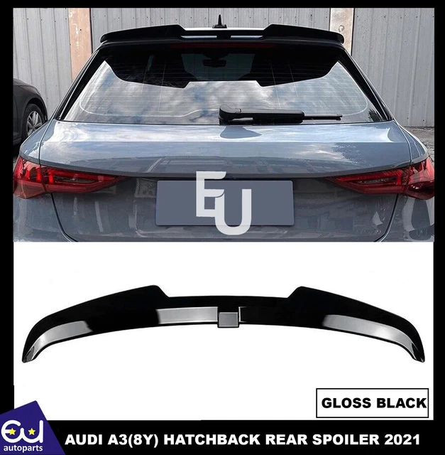 AUDI A3 S3 RS3 8Y Rear Gloss Black Roof Spoiler Lip Wing Kit Sportback ...