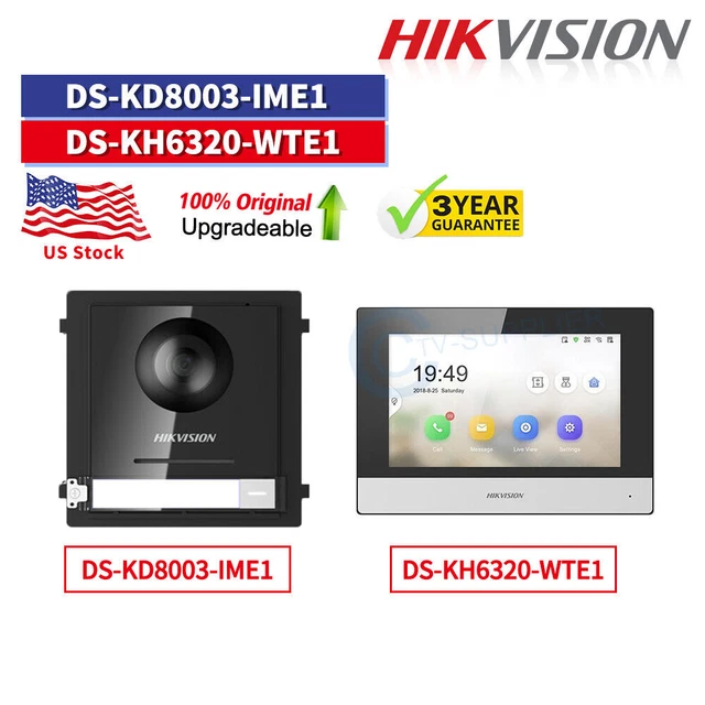HIKVISION ORIGINAL IP PoE APP DS-KH6320-WTE1 + DS-KD8003-IME1 Video ...
