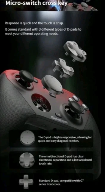 GAMESIR G7 PRO Tri-Mode Wired Controller for Xbox, PC Mobile anti stick ...