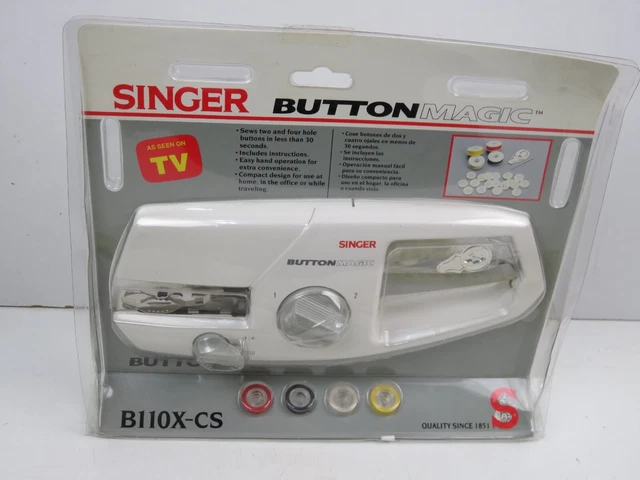 MACCHINA PER CUCIRE portatile SINGER BUTTON MAGIC B110X-CS da viaggio ...